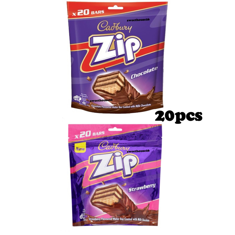 Cadbury Zip Chocolate Strawberry 160g(±20pcs) | Shopee Singapore
