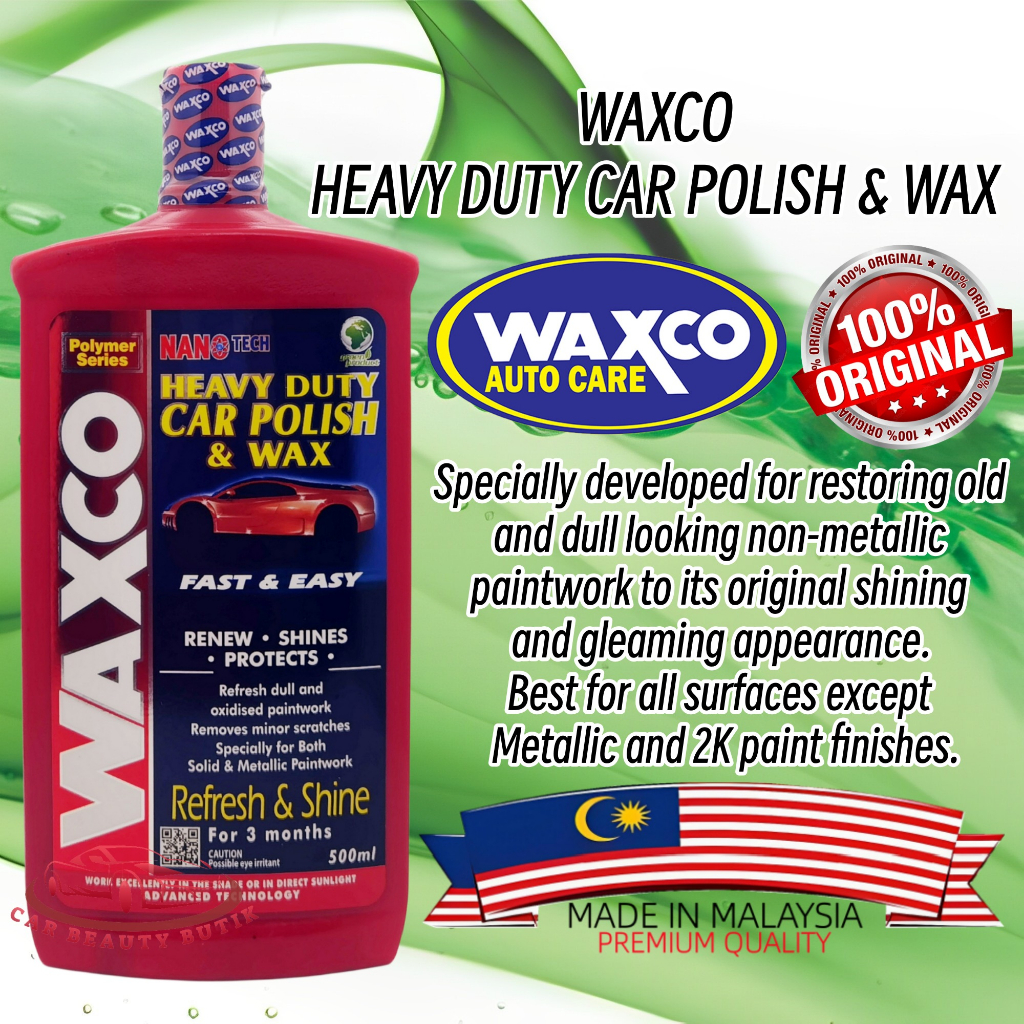 WAXCO Heavy Duty Car Polish - 500ml | Shopee Singapore