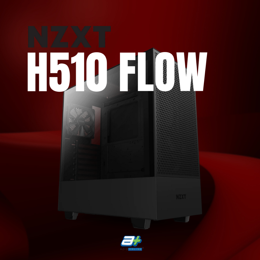 NZXT GAMING CASE - H510 FLOW BLACK (MIDTOWER-ATX) | Shopee Singapore
