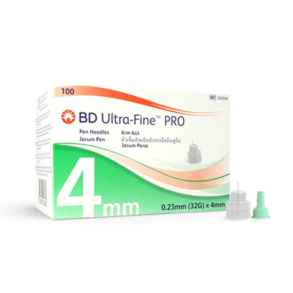 BD Ultra Fine Pro Pen Needles 4mm 32g (100 Pcs) | Shopee Singapore