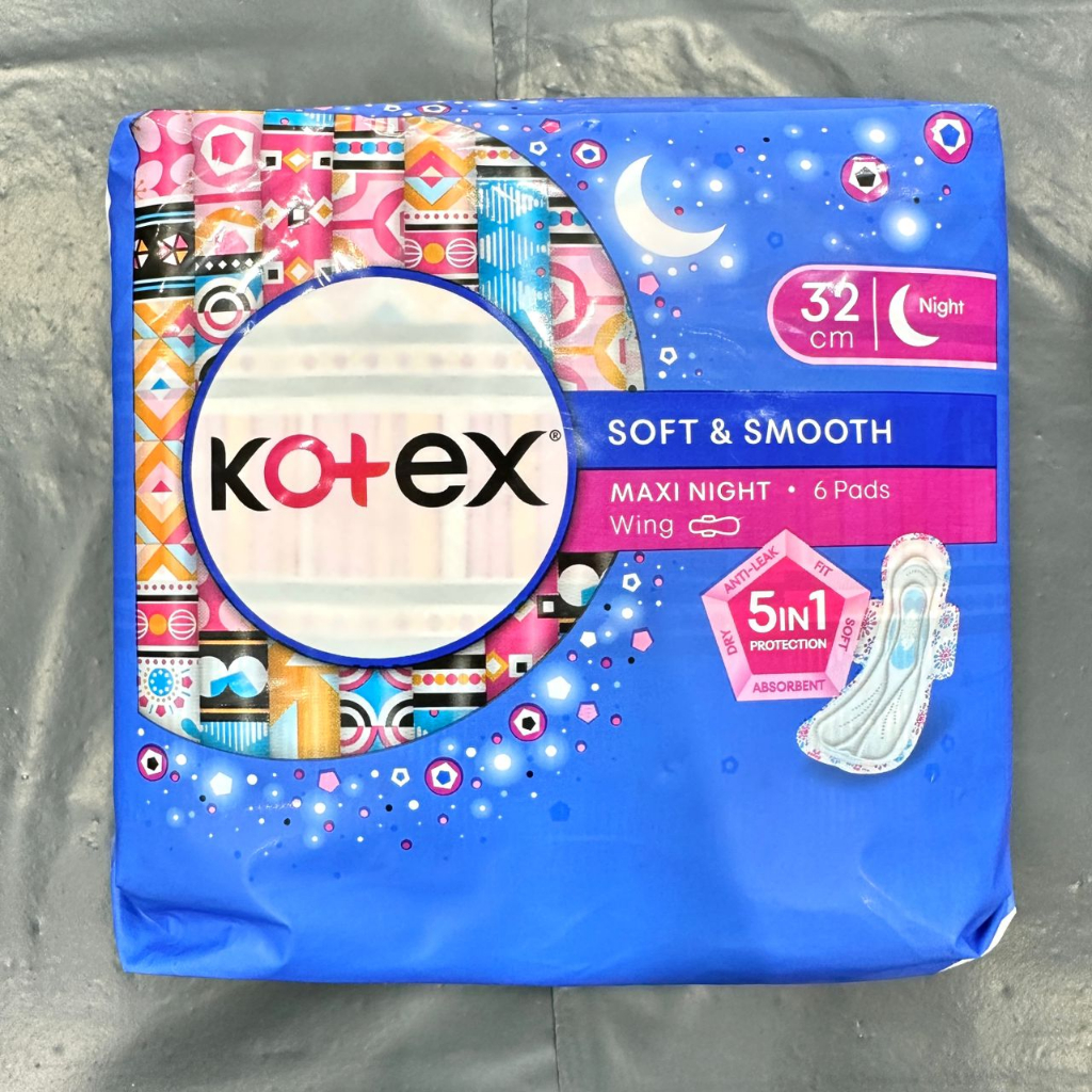 Kotex Soft & Smooth Maxi Night 32cm Wing Pads | Shopee Singapore