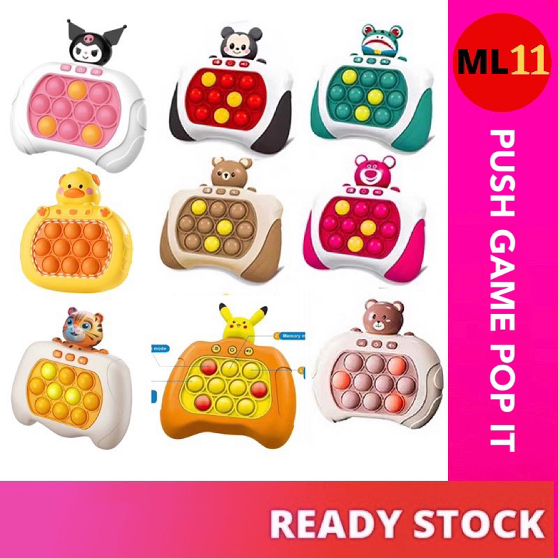 Quick Push Game Pop It Electronic Speed Educational Toys Bubble Fidget ...