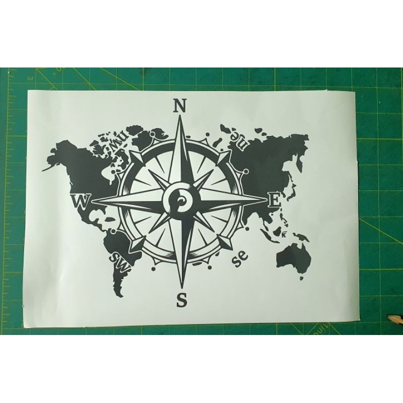 NEW ARRIVAL STICKER COMPASS,STICKER ADVENTURE,STICKER WORLD MAP,STICKER ...