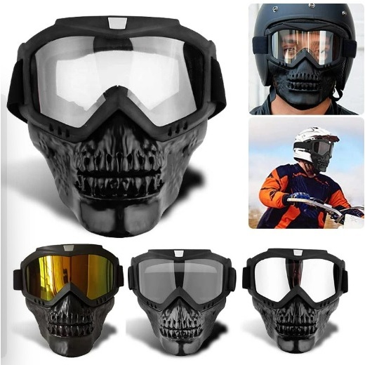 Topeng Lindung Muka Motor Tengkorak Riding Face Mask Skull Mask ...