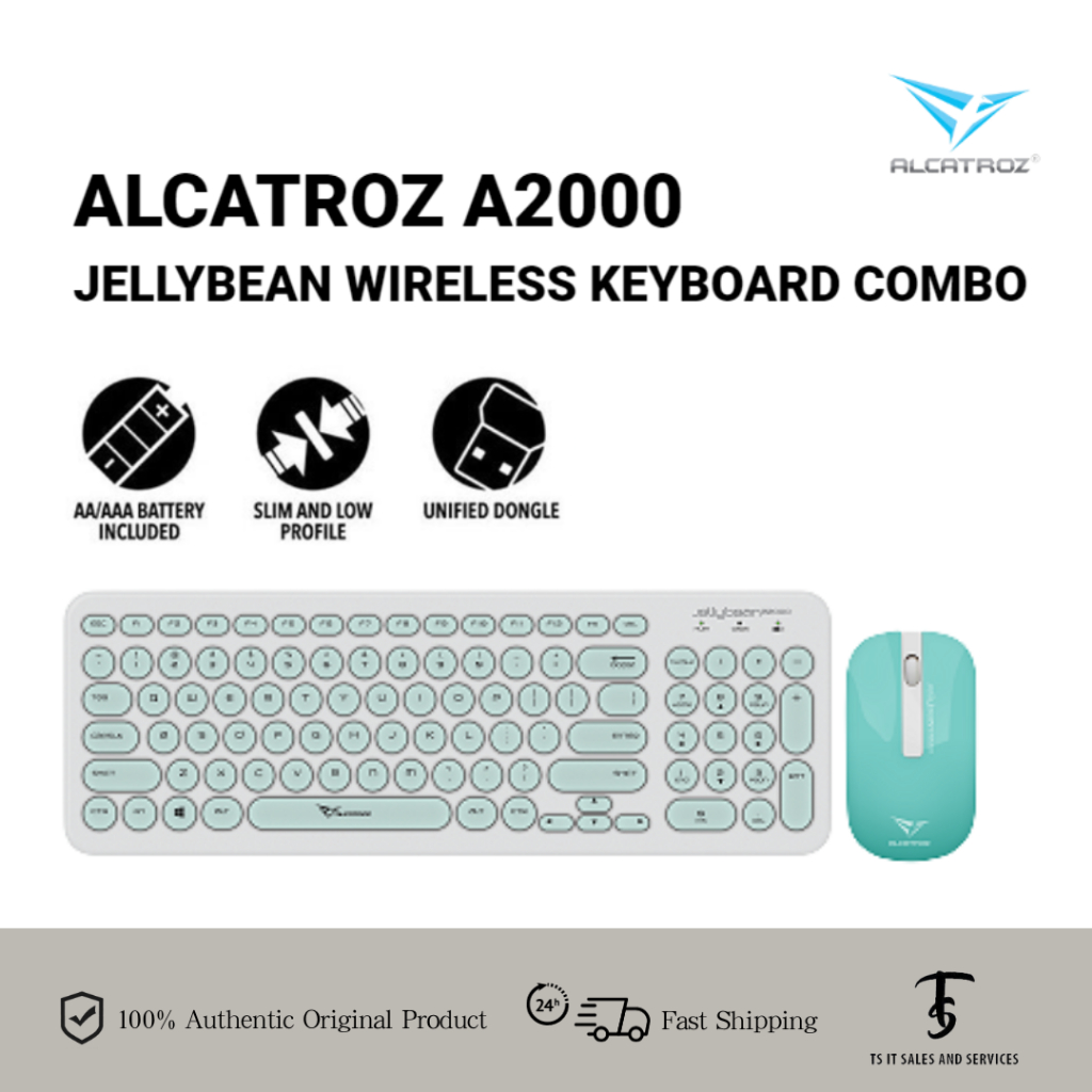 Alcatroz Sonicgear Jellybean A2000 2.4G Wireless Keyboard and Mouse ...