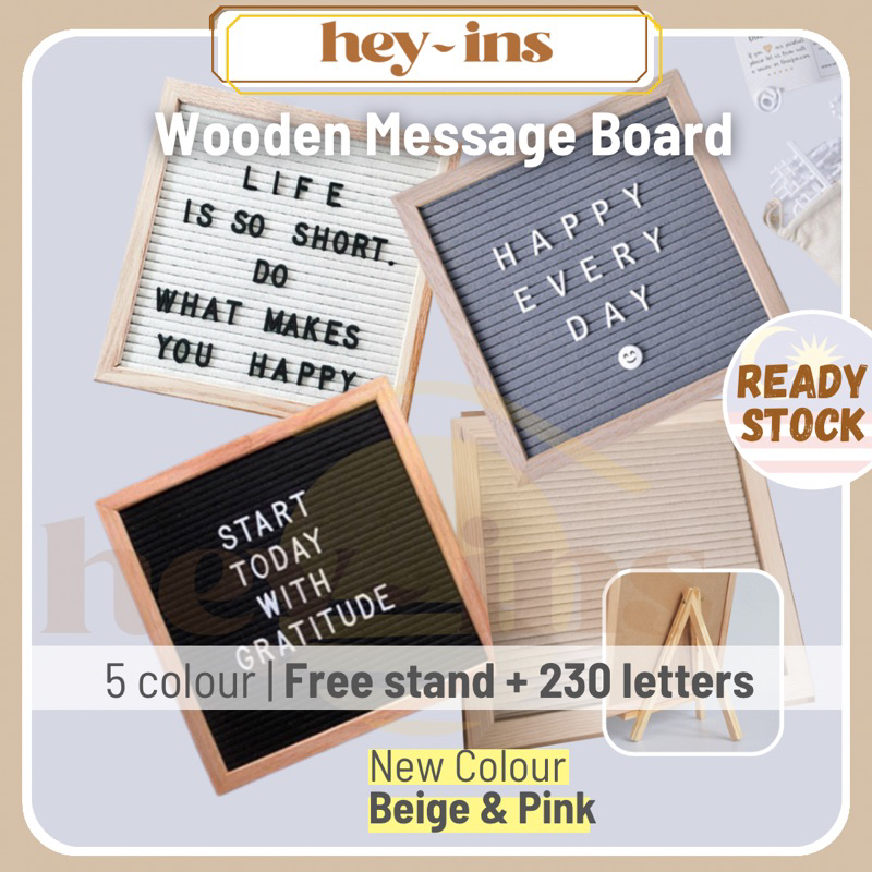 Home Deco Decoration Message Board Set Replaceable Alphabet Letter ...