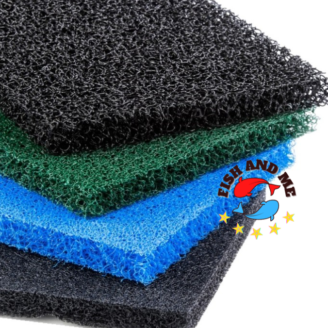 AQUARIUM BIO FILTER HIGH QUALITY MATALA WOOL MAT SPONGE 50cmx50cmx4cm ...