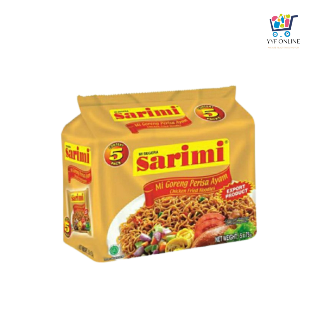 Sarimi Mi Goreng Perisa Ayam Chicken Fried Noodles(5pkt x 75g) | Shopee ...