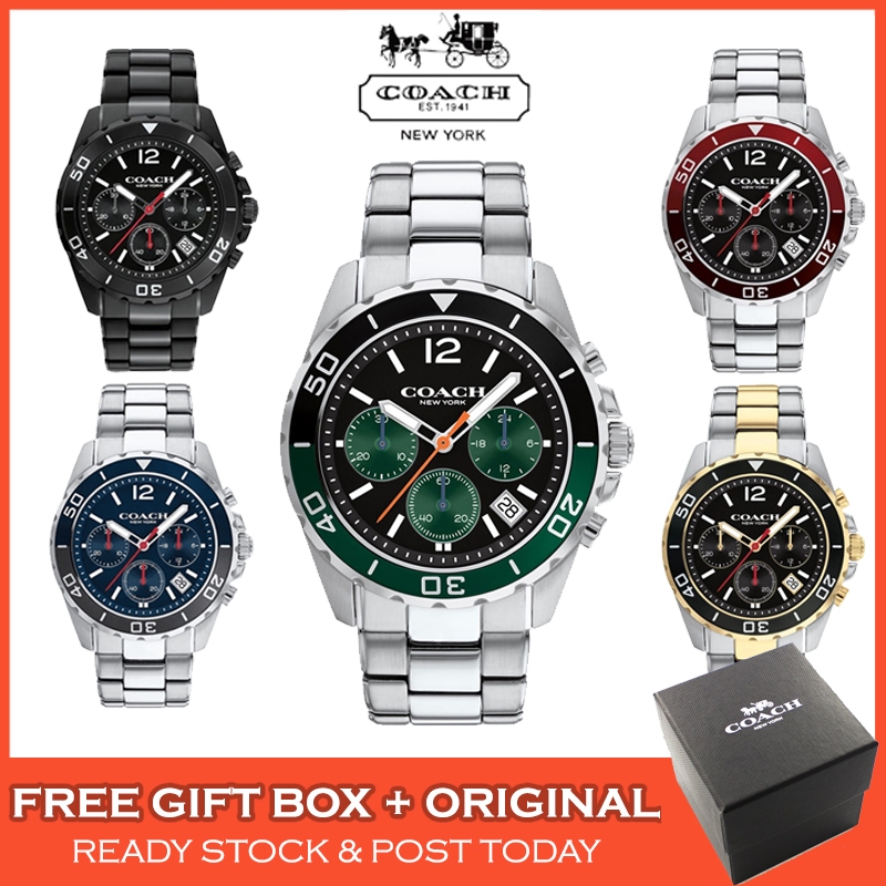 Coach Kent Stainless Steel Men Watch Jam 14602553 14602554 14602555 ...
