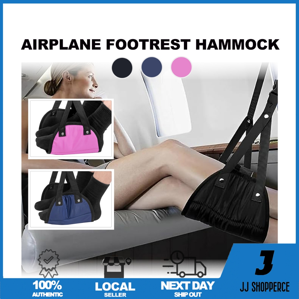 [MY] Travel Airplane Footrest Hammock/ Portable Foot Rest Plane Bus ...