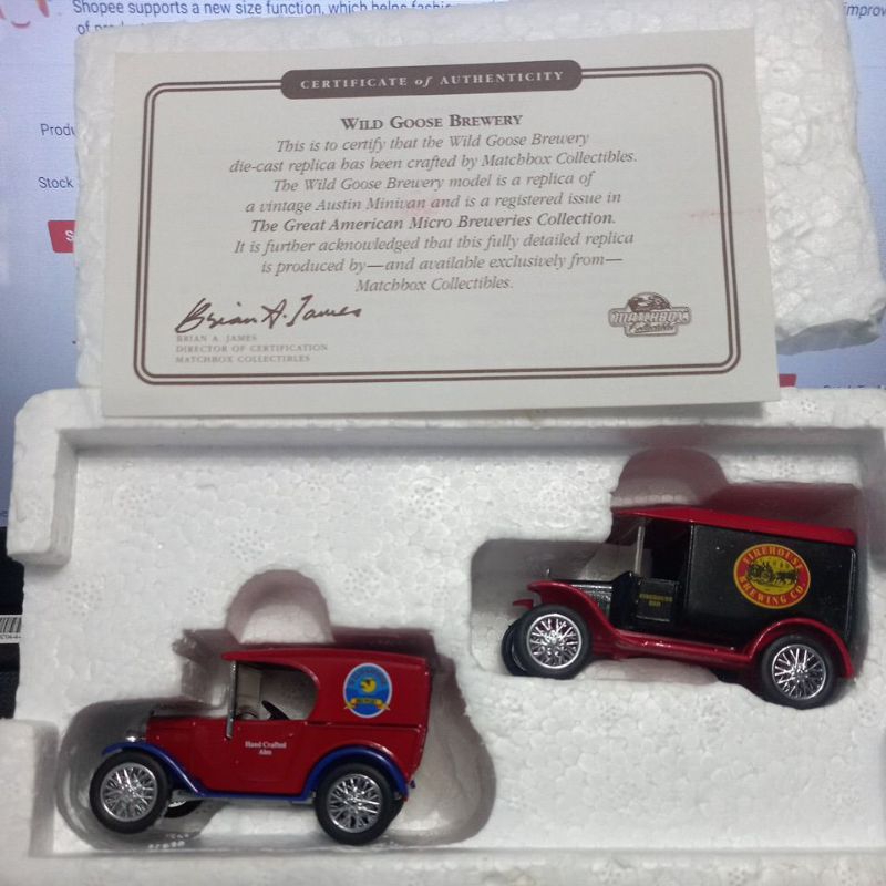 Matchbox "The Great Micro Brew Collection: Wild Goose& Firehouse MGB02 ...
