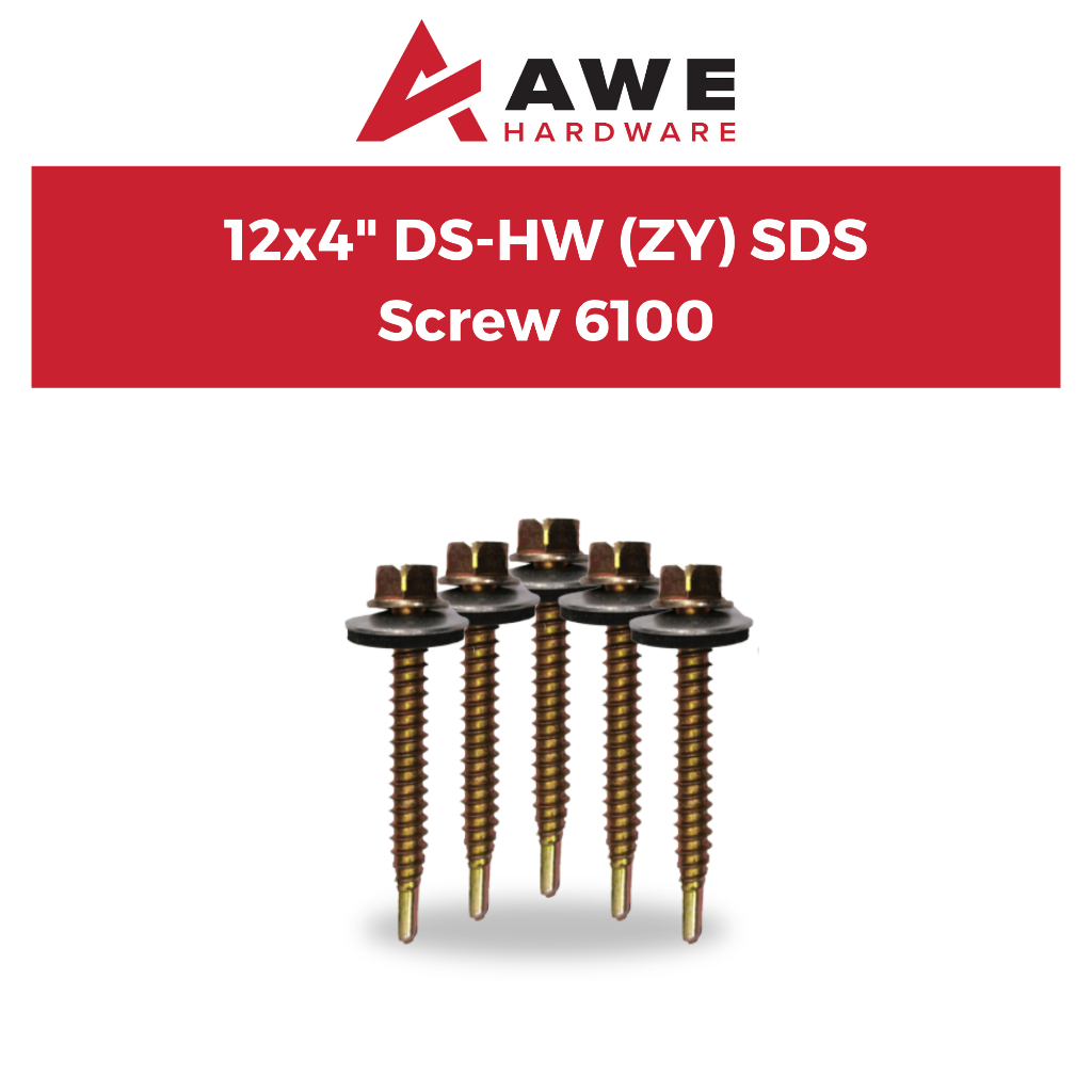 Self Drilling Screw SDS Roof Hex Screw Metal Skru Hex Skru Atap Bumbung ...