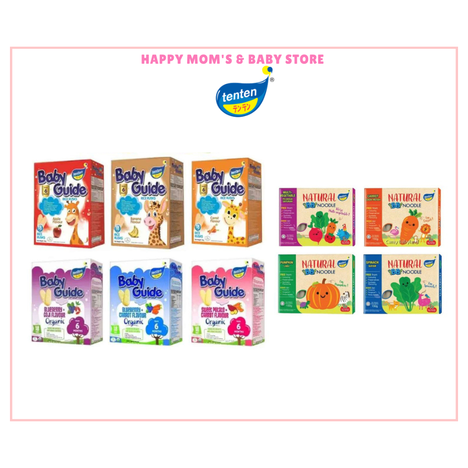 TENTEN Baby Guide Rice Rusks /Organic Baby Rice Puff | Natural Multi ...