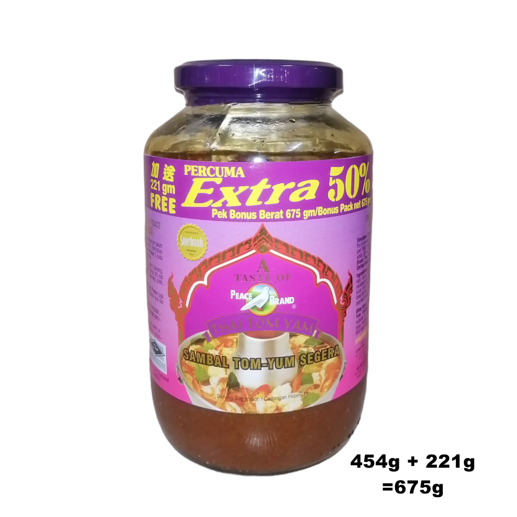 PEACE BRAND Tom Yam Paste Instant (675g) 白鹤牌泰国冬炎酱 THAI TOMYAM PASTE TOM ...