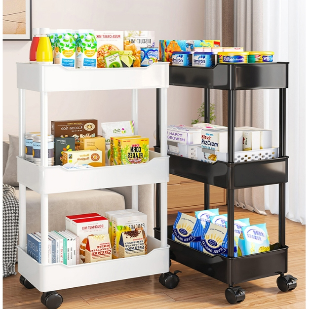[Shopee Choice] Reinforcement 3/4 Tiers Trolley Storage Organizer ...