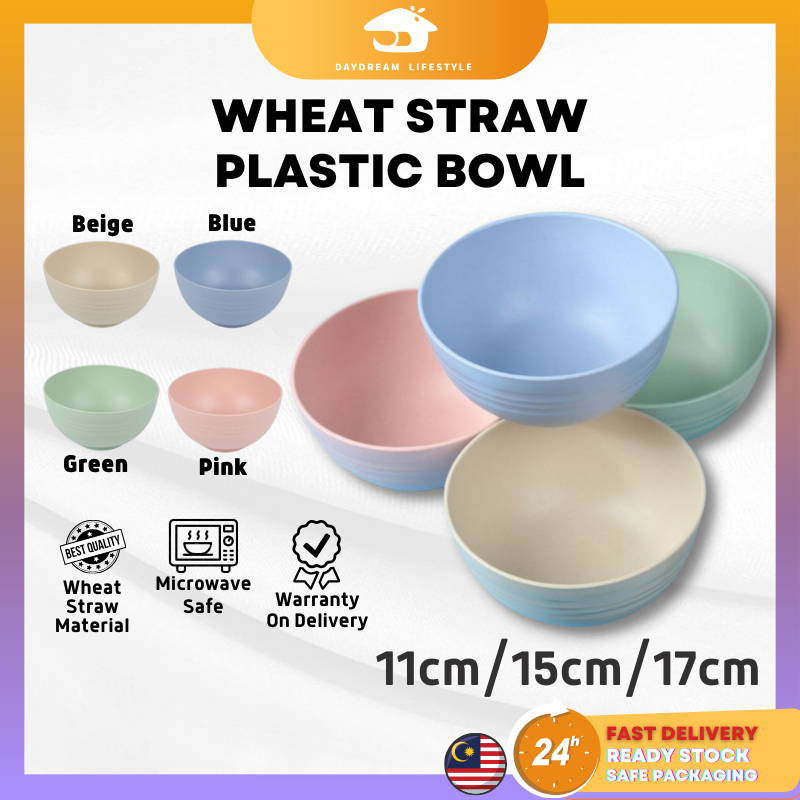 DAYDREAM Wheat Straw Bowl Plastic Rice Bowl Nordic Snack Plate ...