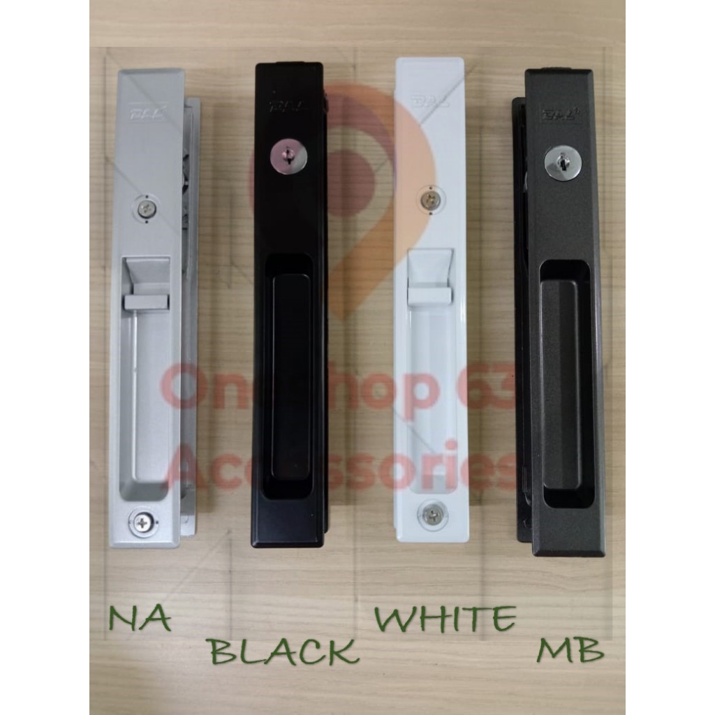 J6 Sliding Door Lock 32mm (Sliver/Bronze/Black/White) [推拉门锁-32mm 银/古铜/黑 ...