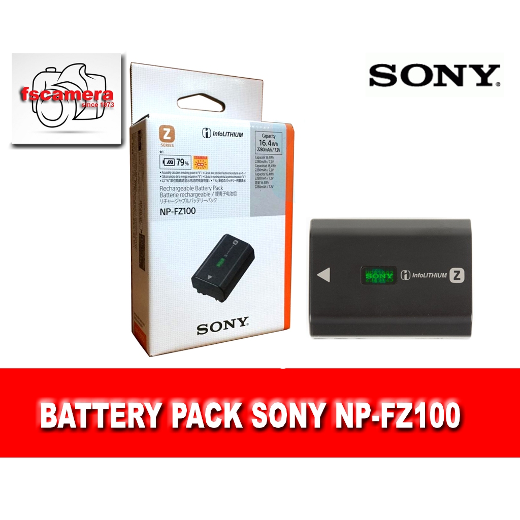 Sony NP-FZ100 / FZ100 Rechargeable Lithium-Ion Battery - 2280mAh For Sony A7IV / A7III / A6700 ...