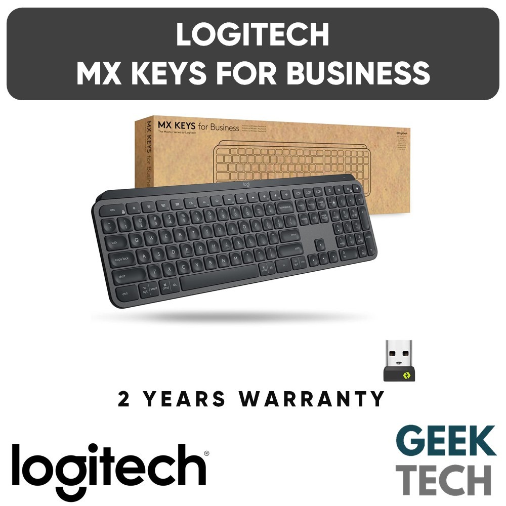 LOGITECH MX Keys For Business Wireless Smart Illuminated Keyboard ...