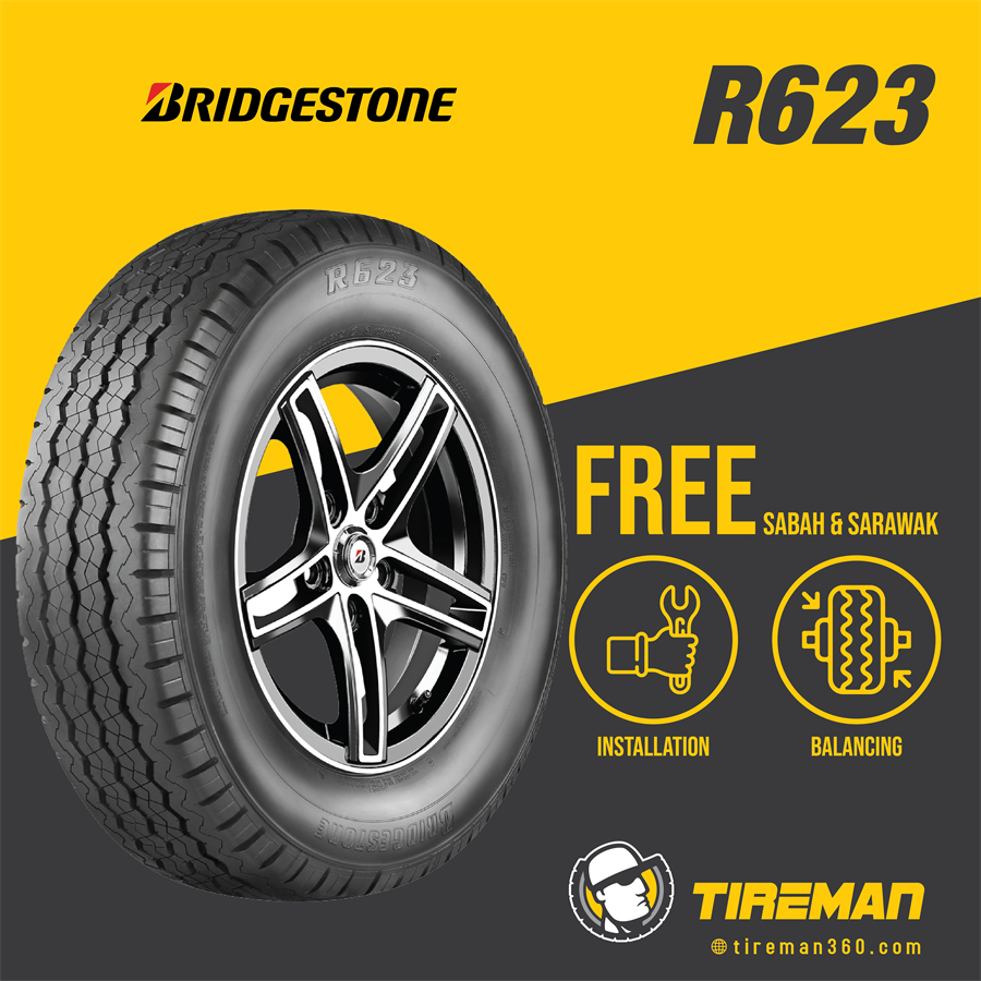 Bridgestone R623 195R15C Inch Tayar Tire (FREE INSTALLATION/Delivery) SABAH SARAWAK Hilux Nissan ...