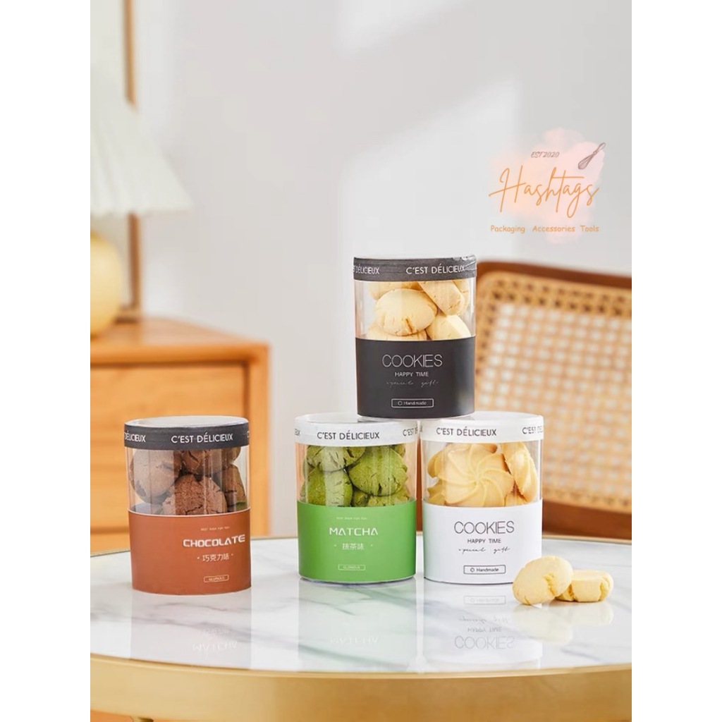 Balang Kuih Bekas Choco Jar Plastic Cookies Container CNY Raya ...