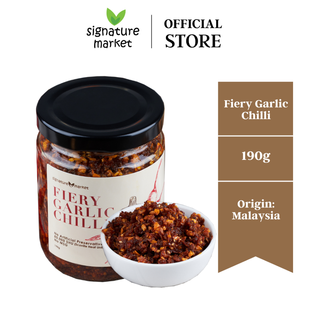 Signature Market Fiery Garlic Chilli (190g) | Shopee Singapore