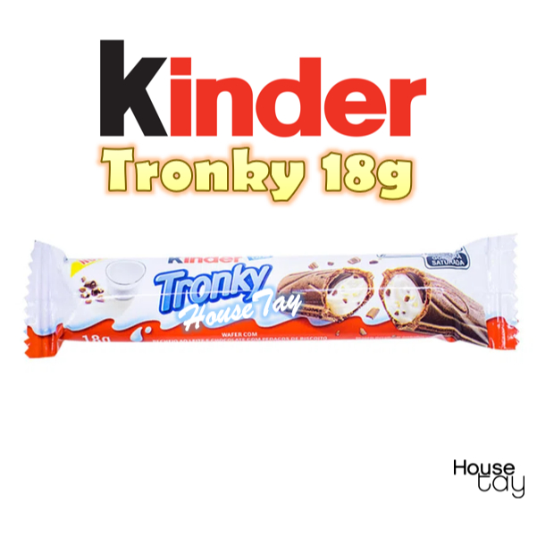 Kinder Tronky Cocoa Wafer With Chocolate, Milku and Biscuits Crumbs ...