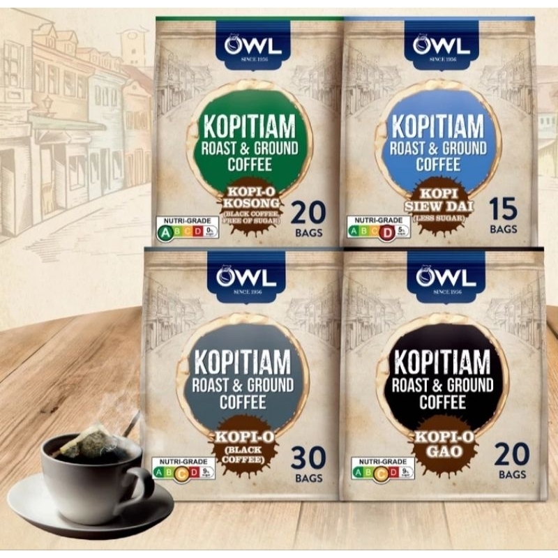 Owl Kopitiam Roast & Ground Coffee(Assorted Flavours) | Shopee Singapore