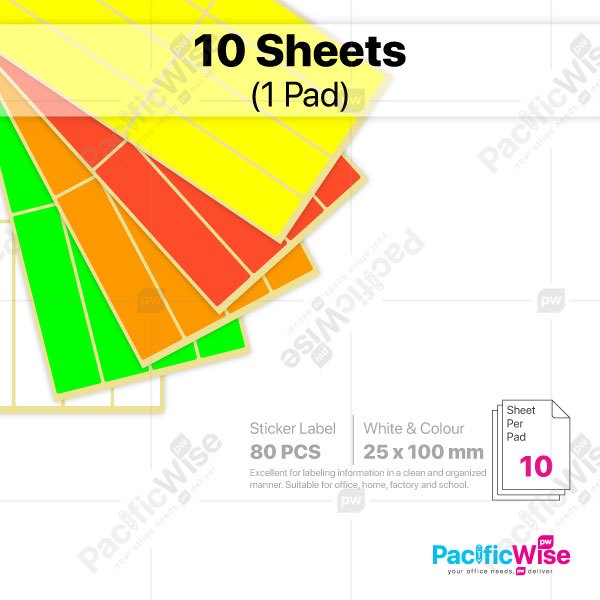 Rectangle Sticker Label/Rectangular Adhesive Label/Sticker Label/25mm x ...