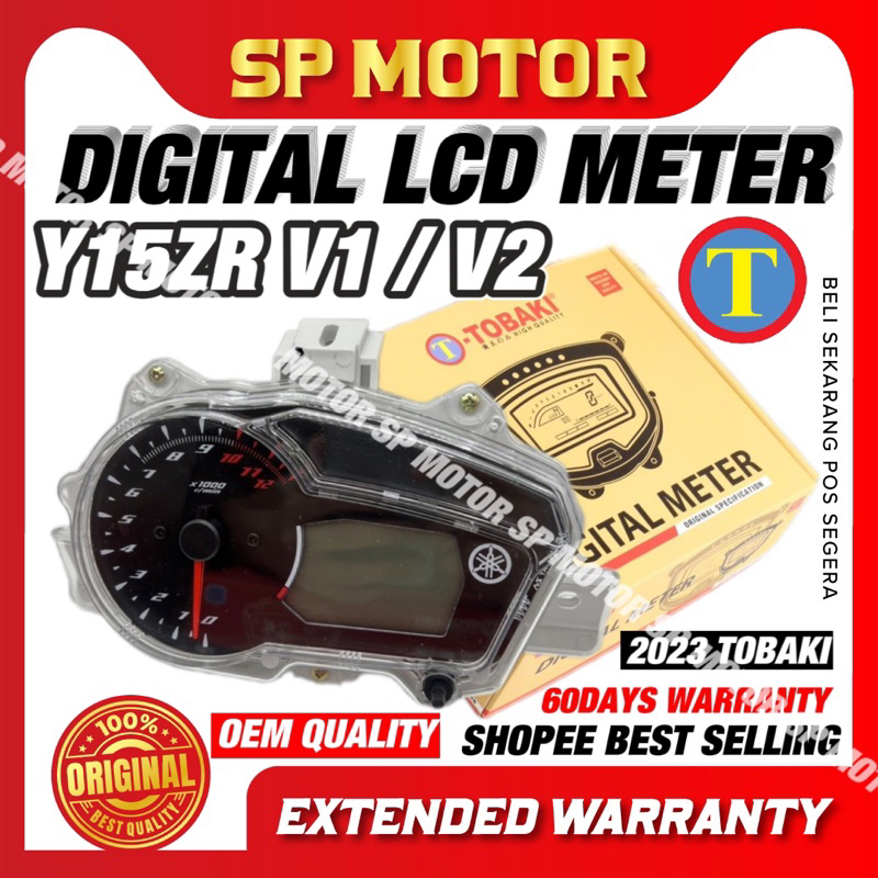 TOBAKI YAMAHA Y15ZR Y15 V1 V2 Y-SUKU DIGITAL METER ASSY SPEEDO METER ...
