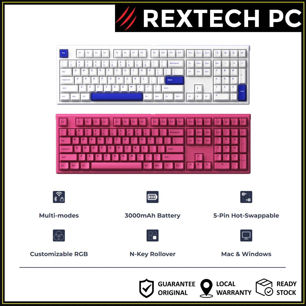 Akko Monsgeek MG108B Wireless Mechanical Keyboard RGB Light ...
