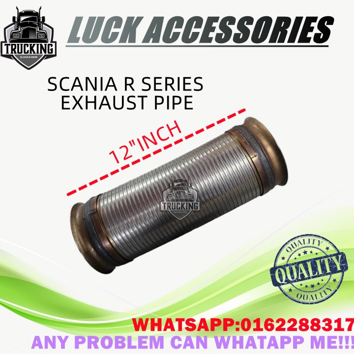 SCANIA R SERIES EXHAUST PIPE 12"INCH | Shopee Singapore