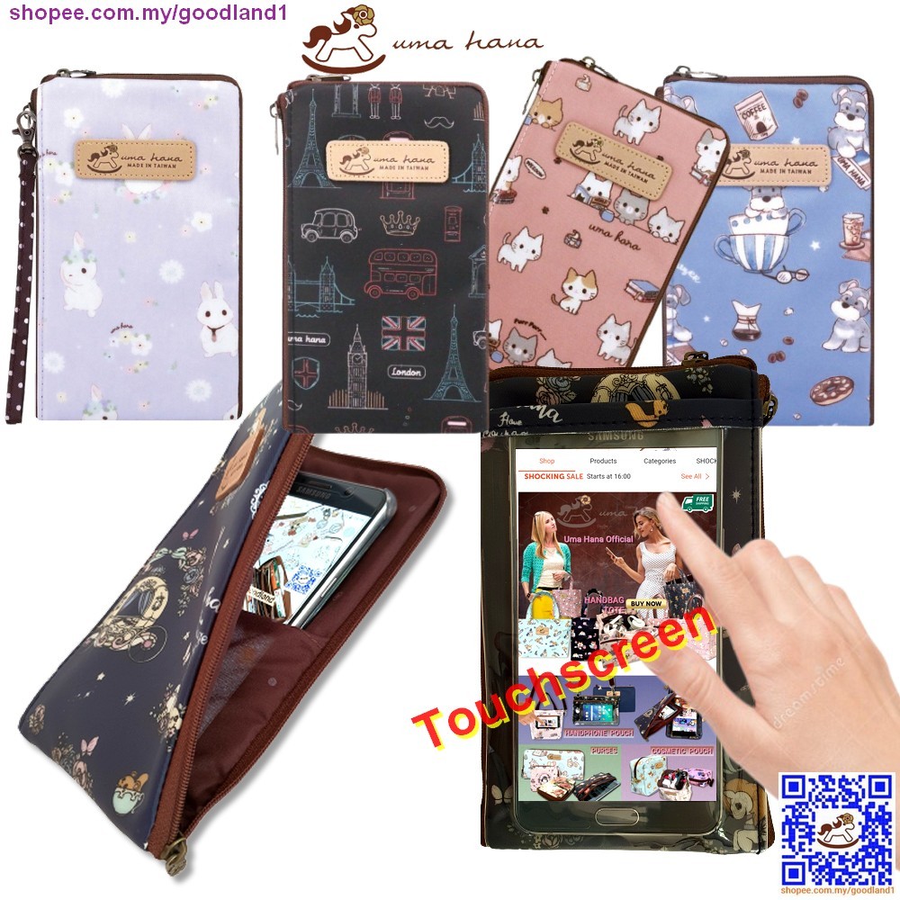 Uma hana Handphone Pouch Touchscreen with Wristlet Waterproof hp bag ...