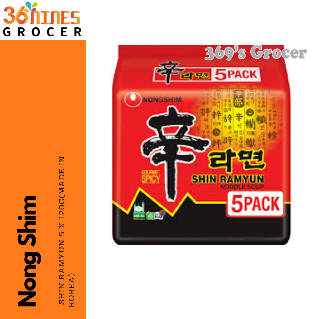 Nong Shim Shin Ramyun 5 X 120g(Made In Korea) | Shopee Singapore