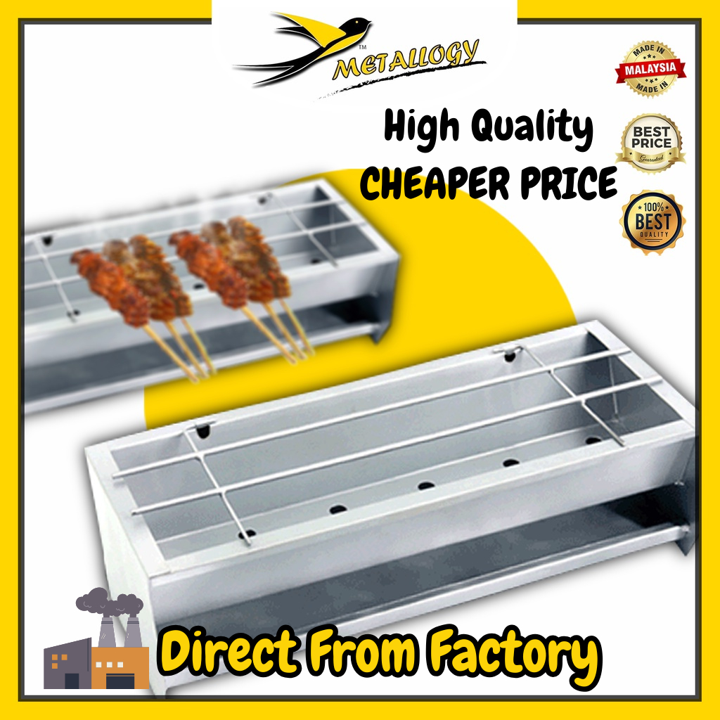 Metallogy Small BBQ Grill Satay Charcoal Home Or Outdoor Camping Picnic ...
