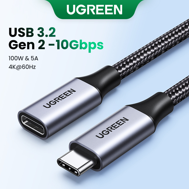 UGREEN Extension Cable / USB C Male To Female Connector / Type C USB C ...