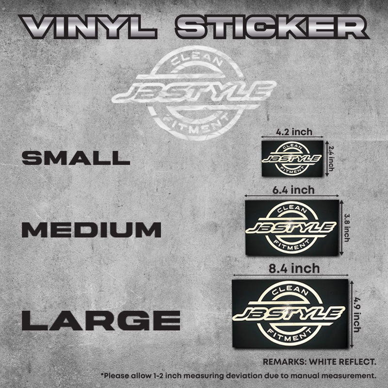 Sticker JB Style Clean Fitment | Shopee Singapore