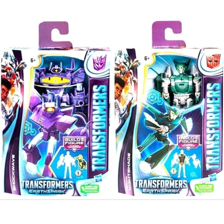 Transformers EarthSpark Grimlock Nightshade Optimus Prime Shockwave ...