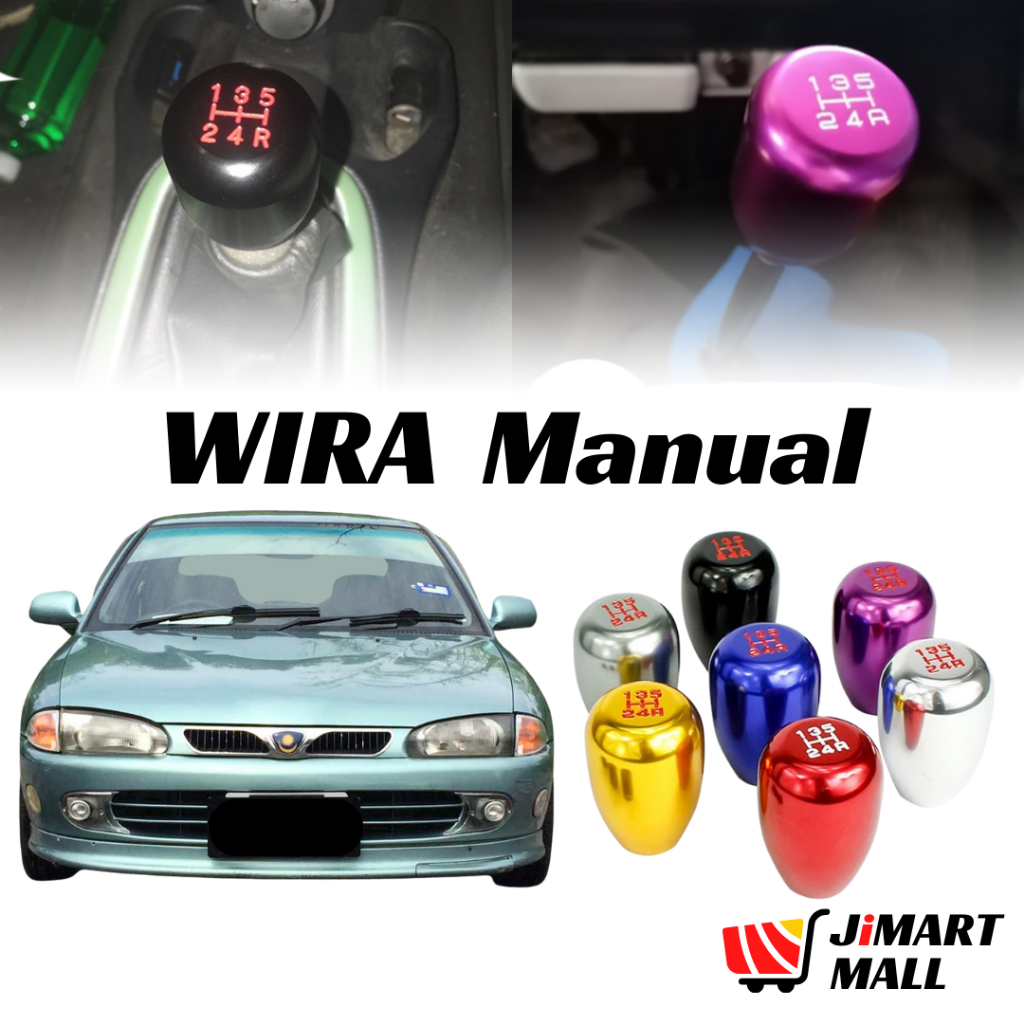 WIRA Manual MINI GEAR KNOB Aluminum 5 Speed Type R Gear Stick Shift ...