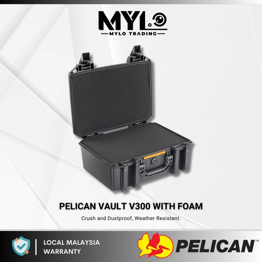 Pelican Vault V300 Large Case with Foam Insert (Black) | Shopee Singapore