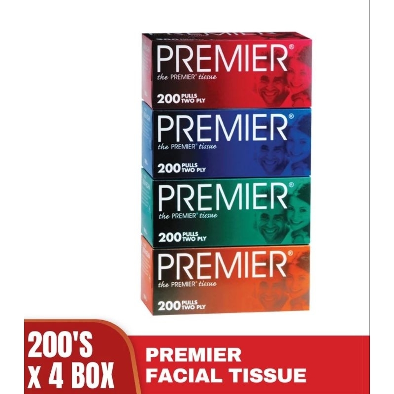 Premier Facial Tissue 4box (2ply x 100pcs) | Shopee Singapore