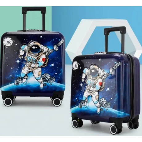 Lilikoko 3D Luggage Trolley Suitcase Hand Carry 20 Inch Bag Galaxy ...