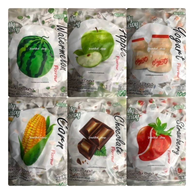 (100pcs)My Chewy Milk Candy Assorted Flavour | Shopee Singapore