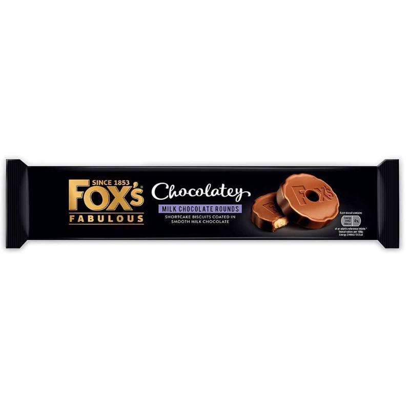 Fox's Fabulous Chocolatey Milk Chocolate Rounds Biscuits 130g | Shopee ...