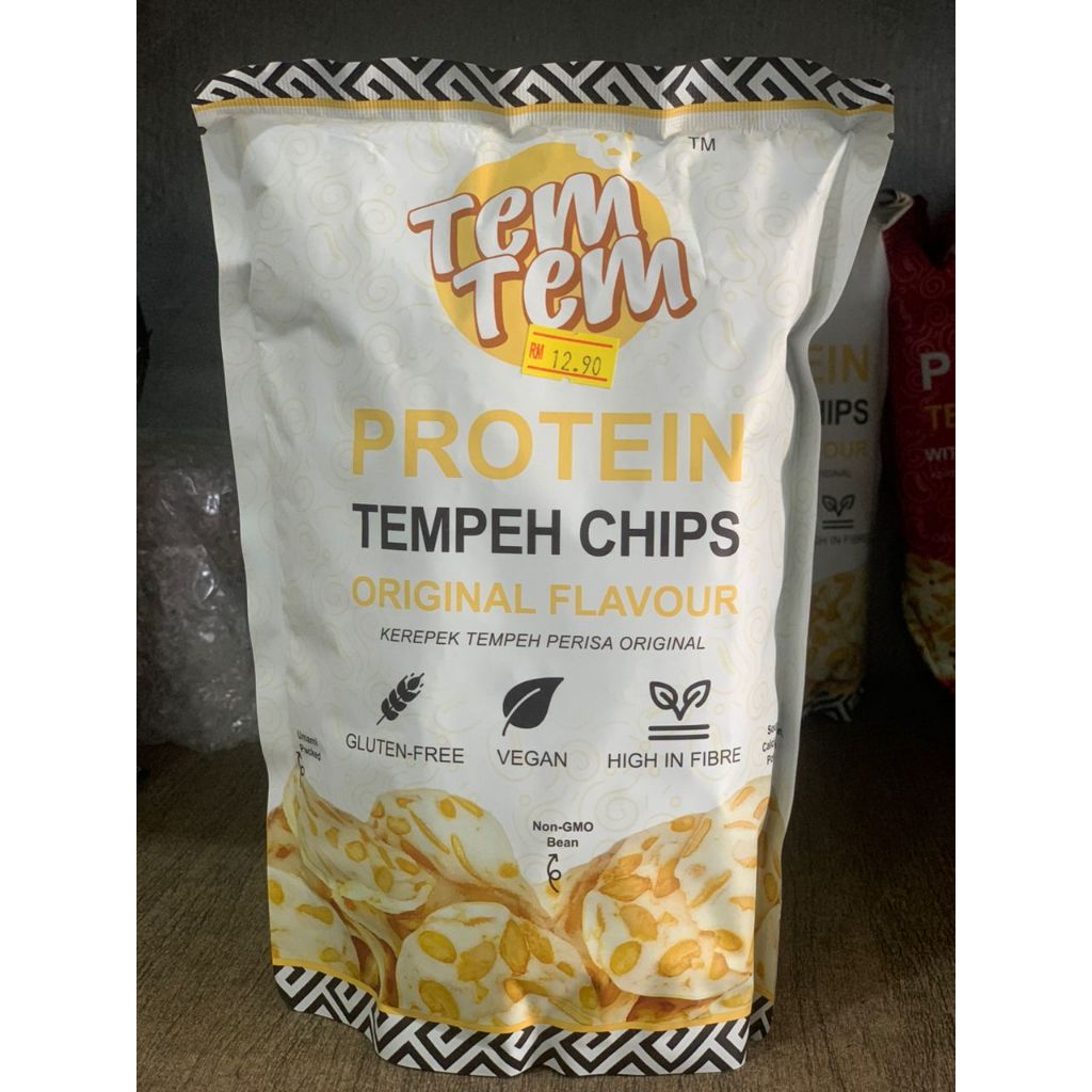 Tem Tem Protein Tempeh Chips Flavour/With Tadong ( Red Rice ) @vegan ...