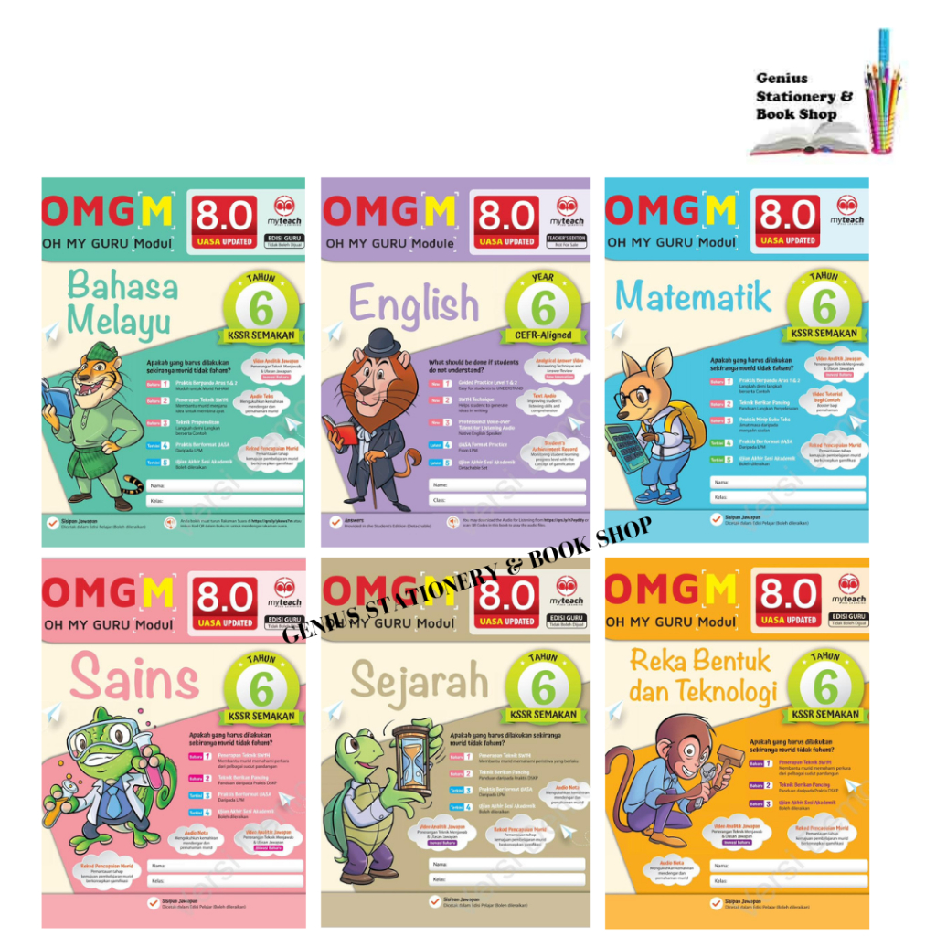 Training Book: Oh My Teacher (OMG) Module 8.0 UASA 2024 KSSR Year 6 ...