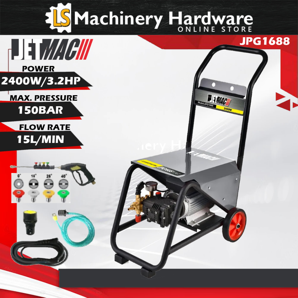 Jetmac 2.4kW 150Bar 15L/min Commercial High Pressure Jet Cleaner ...