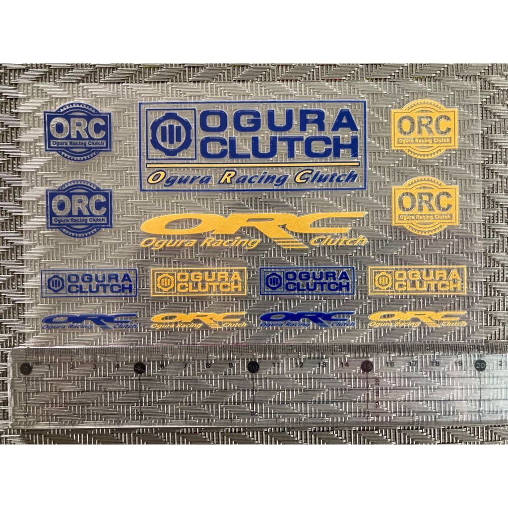 ORC OGURA RACING CLUTCH STICKER SET | Shopee Singapore