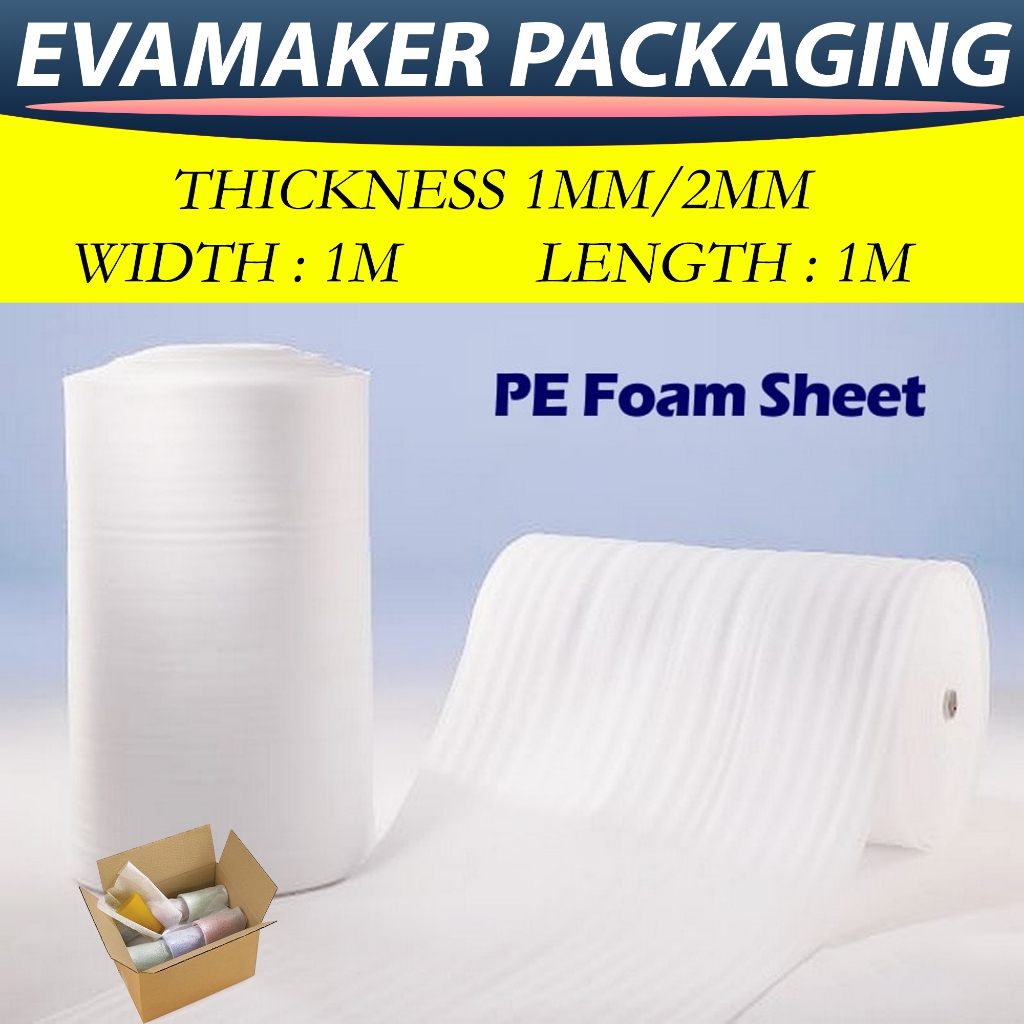 PE FOAM SHEET 1M X 1M (1MM / 2MM Thickness) Packaging Protection ...