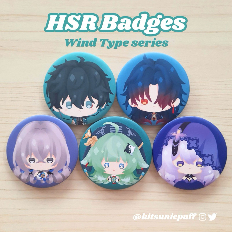 Honkai Star Rail HSR Button Badges - WIND TYPE series | Shopee Singapore